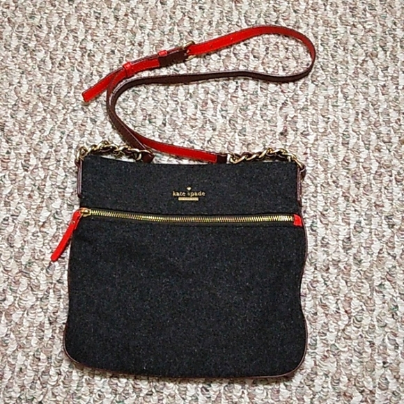kate spade | Bags | Euc Wool Kate Spade Crossbody | Poshmark
